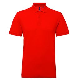 Asquith & Fox Herren Kurzarm Performance Blend Polo Shirt (Kirschrot)