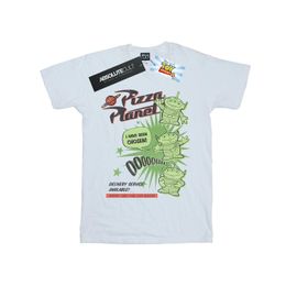 Disney Herren Toy Story 4 Pizza Planet Little Green Herren T-Shirt (wei&szlig;)