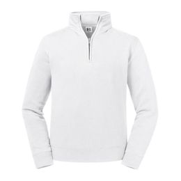 Russel Athletic Russell Herren Authentic Zip Neck Sweatshirt (Wei&szlig;)