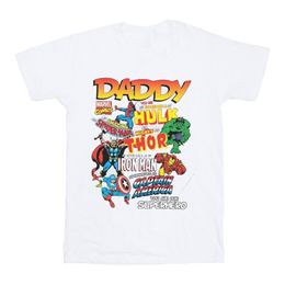 MARVEL - "Our Dad Superhero" T-Shirt f&uuml;r Herren (Wei&szlig;)