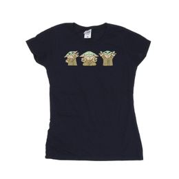 Star Wars - "The Mandalorian" T-Shirt f&uuml;r Damen (Marineblau)