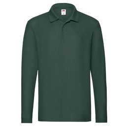 Fruit of the Loom - "Premium" Poloshirt f&uuml;r Herren Lang&auml;rmlig (Tannengr&uuml;n)