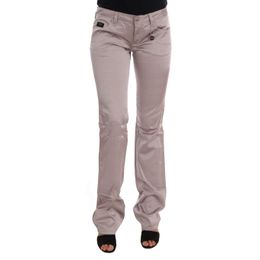 Costume National Beigefarbene Baumwoll-Slim-Fit-Jeans