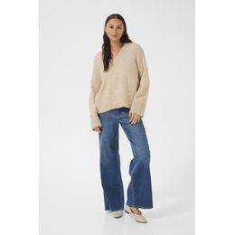 Kaffe Strickpullover Baggy fit cream