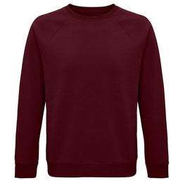 SOLS Unisex Erwachsene Space Organic Raglan Sweatshirt (Burgund)