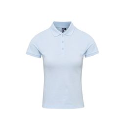 Premier Damen Polo-Shirt Coolchecker mit CoolPlus (Hellblau)