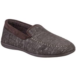 COTSWOLD Herren Stanley Moc Toe Full Slipper (Braun)