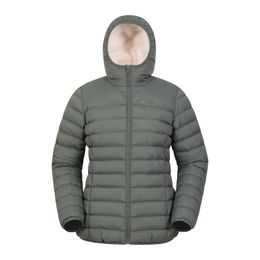 Mountain Warehouse Damen/Damen Kunstfell gef&uuml;tterte wattierte Jacke (Khaki Gr&uuml;n)