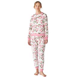 Damen-Winterpyjama aus Samt mit langen &Auml;rmeln JJB4