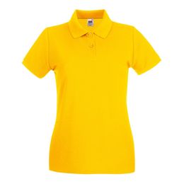 Fruit of the Loom Damen Lady-Fit Premium Kurzarm-Poloshirt (Sonnenblume)