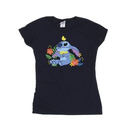 Disney - "Lilo & Stitch Birds" T-Shirt f&uuml;r Damen (Marineblau)