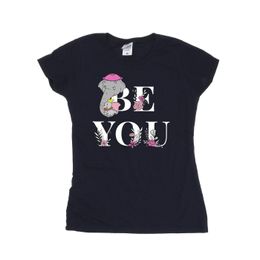 Disney Damen/Damen Dumbo Be You T-Shirt aus Baumwolle (Marineblau)