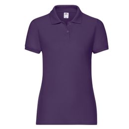Fruit of the Loom - Poloshirt f&uuml;r Damen (Violett)