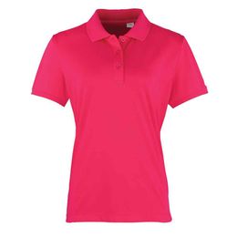 Premier - "Coolchecker" Poloshirt f&uuml;r Damen (Leuchtend Pink)