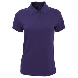 SOLS Womens/Ladies Prime Pique Polo Shirt (dunkelviolett)