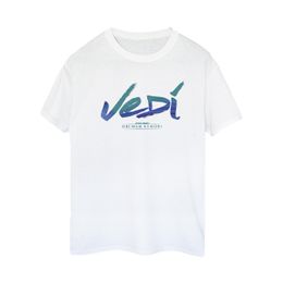 Star Wars Womens/Ladies Obi-Wan Kenobi Jedi Painted Font Cotton Boyfriend T-Shirt (Blanc)