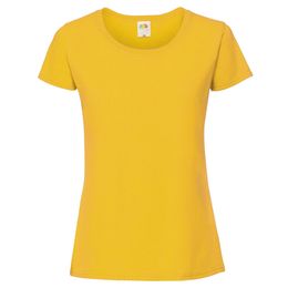 Fruit of the Loom Fruit Of The Damen T-Shirt, enganliegend (Sonnenblume)