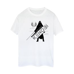 Star Wars - T-shirt OBI-WAN KENOBI JEDI KNIGHT - Femme (Blanc)