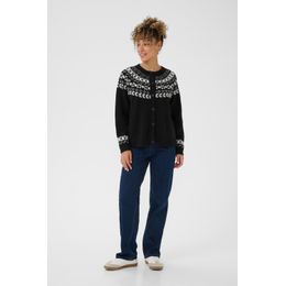 Cream Strickjacke CRCherrie Strickjacke Loose fit black white