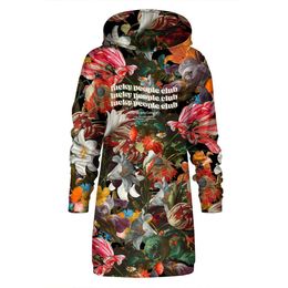Mr. Gugu & Miss Go "Lucky People Club" Oversize Hoodie-Kleid