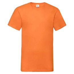 Fruit of the Loom - "Valueweight" T-Shirt V-Ausschnitt f&uuml;r Herren/Damen Unisex (Orange)