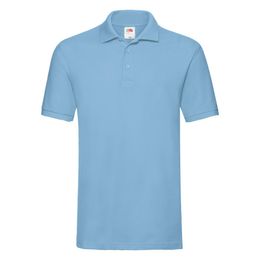Fruit of the Loom - "Premium" Poloshirt f&uuml;r Herren/Damen Unisex (Himmelblau)