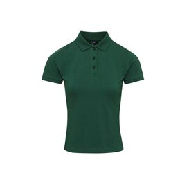 Premier Damen Polo-Shirt Coolchecker mit CoolPlus (Flaschengr&uuml;n)