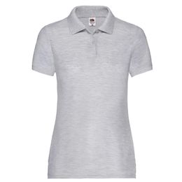 Fruit of the Loom - Poloshirt f&uuml;r Damen (Grau meliert)
