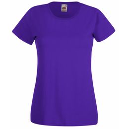 Fruit of the Loom - T-Shirts mit kurzen &Auml;rmeln - Damen (Violett)