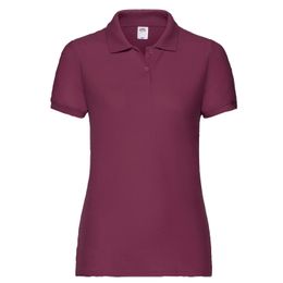 Fruit of the Loom - Poloshirt f&uuml;r Damen (Burgunderrot)