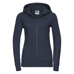 Russel Athletic Russell - "Authentic" Kapuzenpullover Durchgehender Rei&szlig;verschluss f&uuml;r Damen (Dunkelblau)