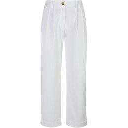 DAY.LIKE - Wide Fit-7/8-Hose, weiss, Gr. 38 / S - Baumwolle