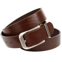 Anthoni Crown Herren Lederg&uuml;rtel aus Vollleder braun 110