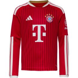 Adidas FC Bayern M&uuml;nchen 26-27 Heim L Teamtrikot Kinder - Gr&ouml;&szlig;e 140 - rot
