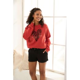 Lascana Damen Sweatshorts, schwarz, Gr&ouml;&szlig;e 32/34