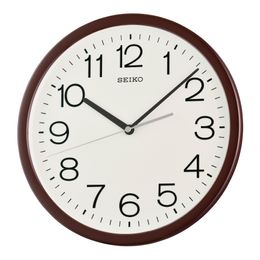 Wanduhr Seiko, braun, Wanduhren, &Oslash; 31,1cm, Wanduhr, Quarzuhr,Wohnzimmer,Esszimmer,K&uuml;che,Arbeitszimmer,B&uuml;ro, Flur