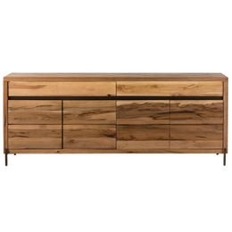 Sideboard Wild-/Zerreiche 202x47x80 natur ge&ouml;lt MONTREUX LUX #101