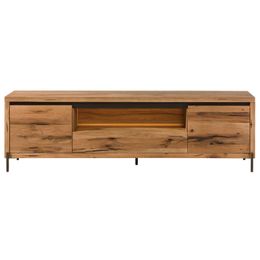 TV-Board Wild-/Zerreiche 202x47x60 natur ge&ouml;lt MONTREUX LUX #110