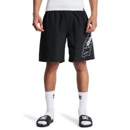 Boardshorts DC Shoes "DC Omega Volley 19", Herren, Gr. M, schwarz, Obermaterial: 52% Nylon, 48% Nylon;, Hosen
