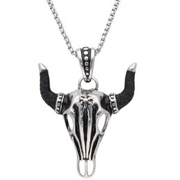 Kette mit Anh&auml;nger, silber (silberfarben), Halsketten, Herren, Edelstahl
