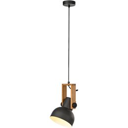 JUST LIGHT Pendelleuchte "CUP 2.0", schwarz, 1, &Oslash; 16,6cm H: 60cm, 1 Stk., Leuchten, ExklusiveE27, Pendelleuchte