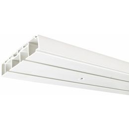 Liedeco Gardinenstange 2 l&auml;ufig-l&auml;ufig Fixma&szlig; wei&szlig; Kunststoff B/L: 120cm, 2 l&auml;ufig