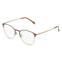Fielmann BD 444 CL Brille Damen | Fassung: Vollrand, Panto, Apricot Braun