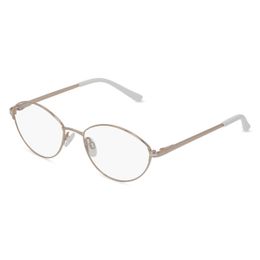 Fielmann OU 015 FLEX CL Brille Damen | Fassung: Vollrand, Oval, Gold Wei&szlig;