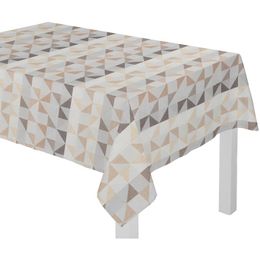 WIRTH Tischdecke &raquo;BERLARE&laquo; braun Baumwolle, Polyester B/L: 85cm x 85cm, 1 Stk., eckig