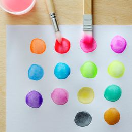 IKEA M&Aring;LA Wasserfarbkasten mit 14 Farben