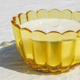 IKEA MORKULLA Duftkerze im Glas, 2 Dochte