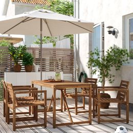 IKEA N&Auml;MMAR&Ouml; Tisch+4 Armlehnst&uuml;hle/au&szlig;en