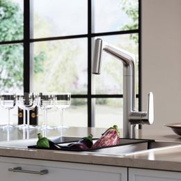 IKEA MAJSJ&Ouml;N K&uuml;chenmischbatterie+auszb Auslauf