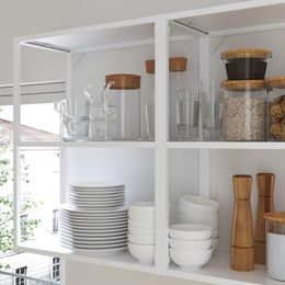 IKEA ENHET Regalrahmen f&uuml;r Wand mit B&ouml;den